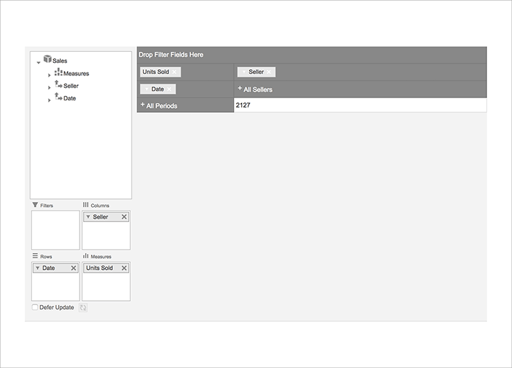 Olap Pivot Data Component Javascript Html5 And Jquery Ignite Ui