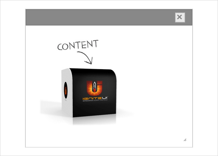 Dialog Window Component – JavaScript/HTML5 & jQuery | Ignite UI