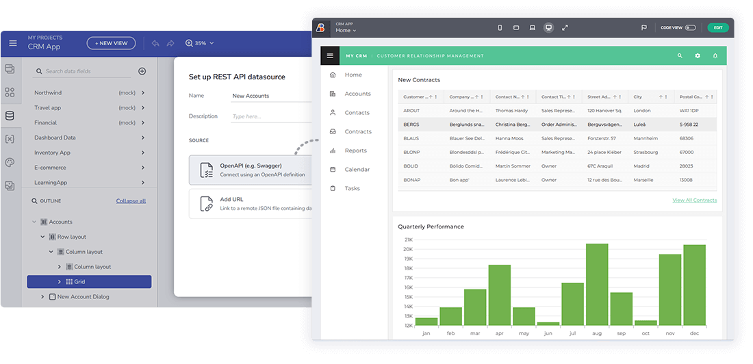 Data-Rich App Experiences In Low-Code App Builder™ | Features