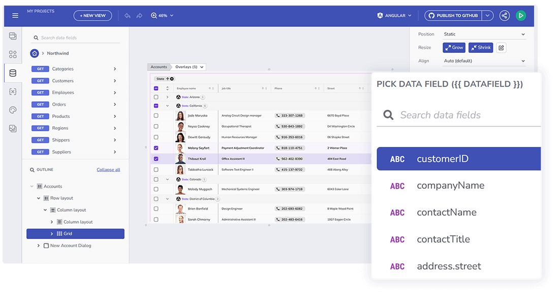 Data-Rich App Experiences In Low-Code App Builder™ | Features