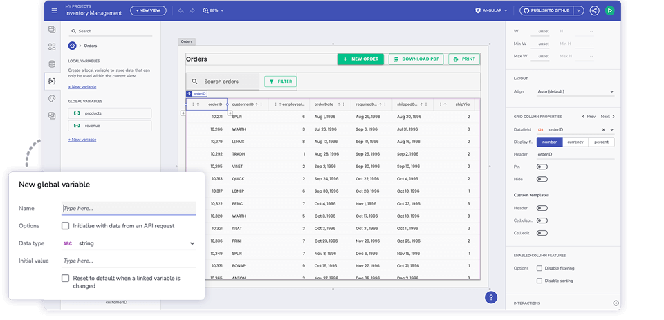 Angular App Builder With Instant Code Generation App Builder
