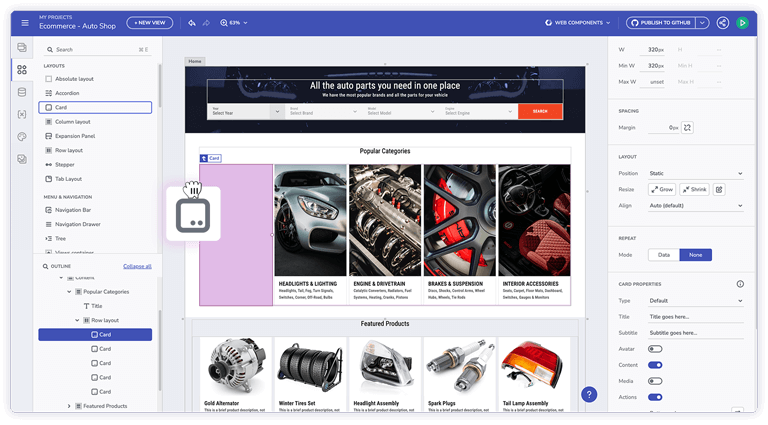 Web Components App Builder With Code Generation – App Builder