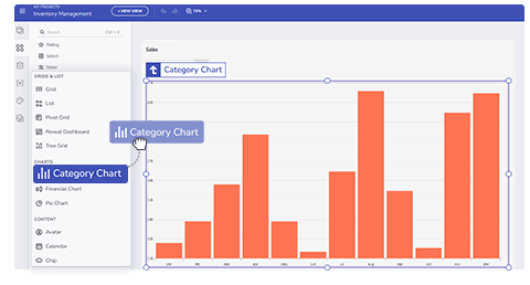 Drag-and-Drop UI Components In App Builder™ | Features